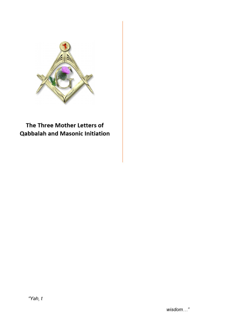 The Three Mother Letters of Qabbalah fb52 | PDF