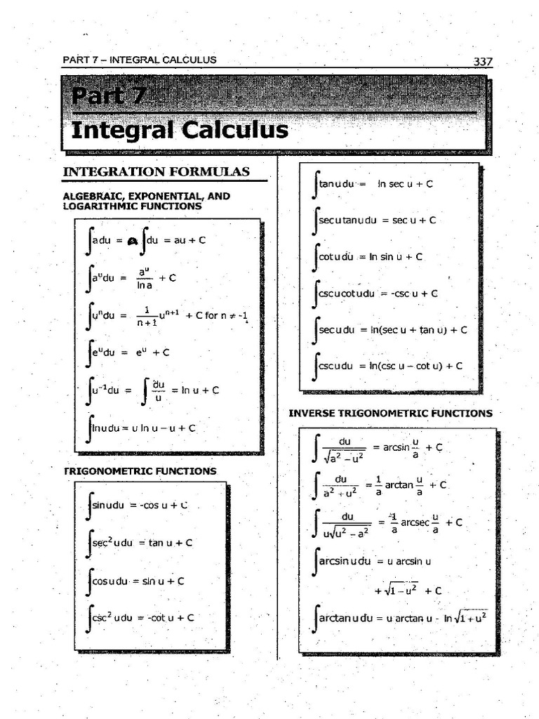 Integral-Calculus | PDF