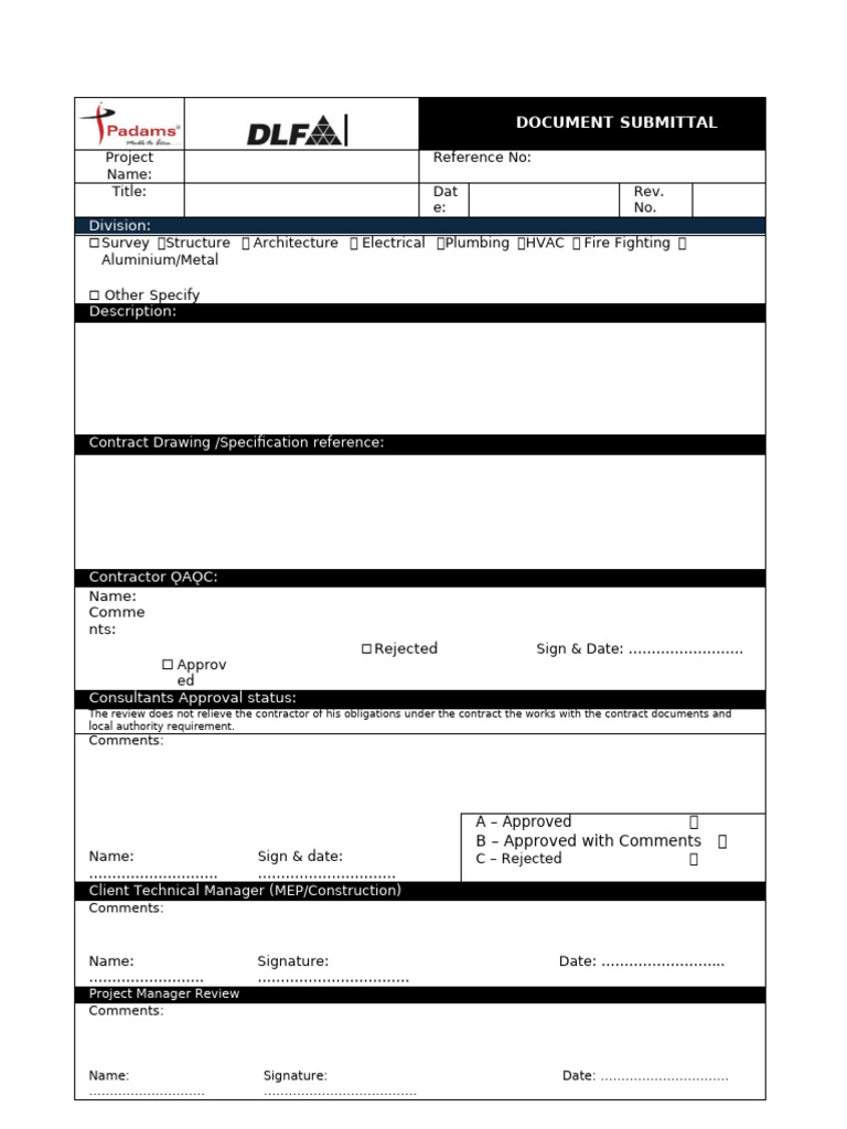 Document Submittal Form | PDF