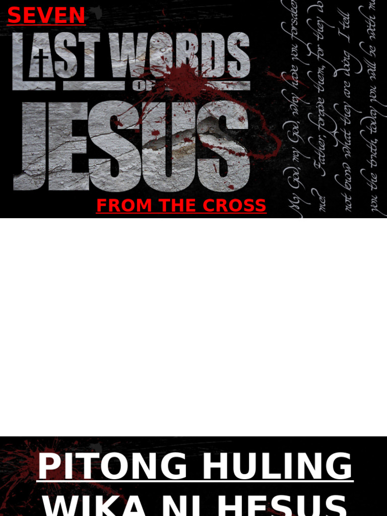 Seven Last Words | PDF