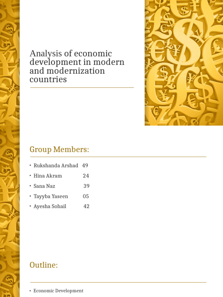 Analysis of Economic Development in Modern and Modernization | PDF