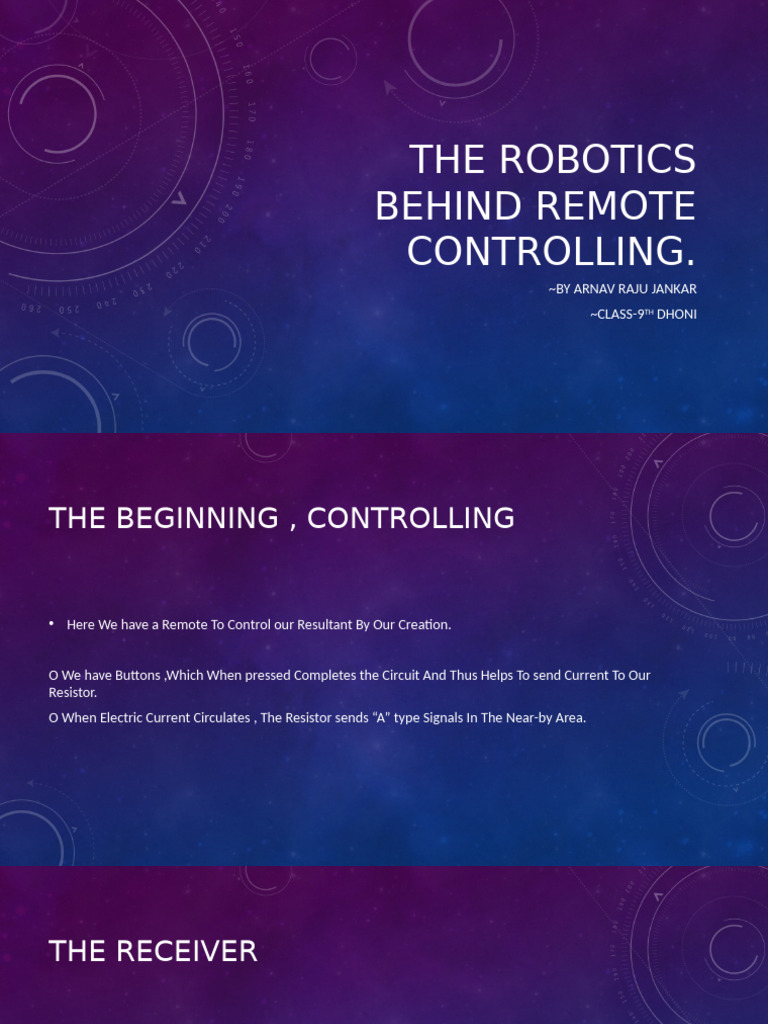 The Robotics Behind Remote Controlling | PDF