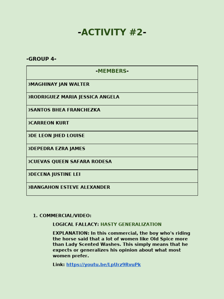 [Group 4] Activity 2 | PDF
