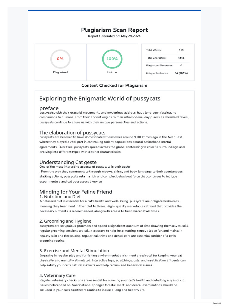 Plagiarism Report | PDF