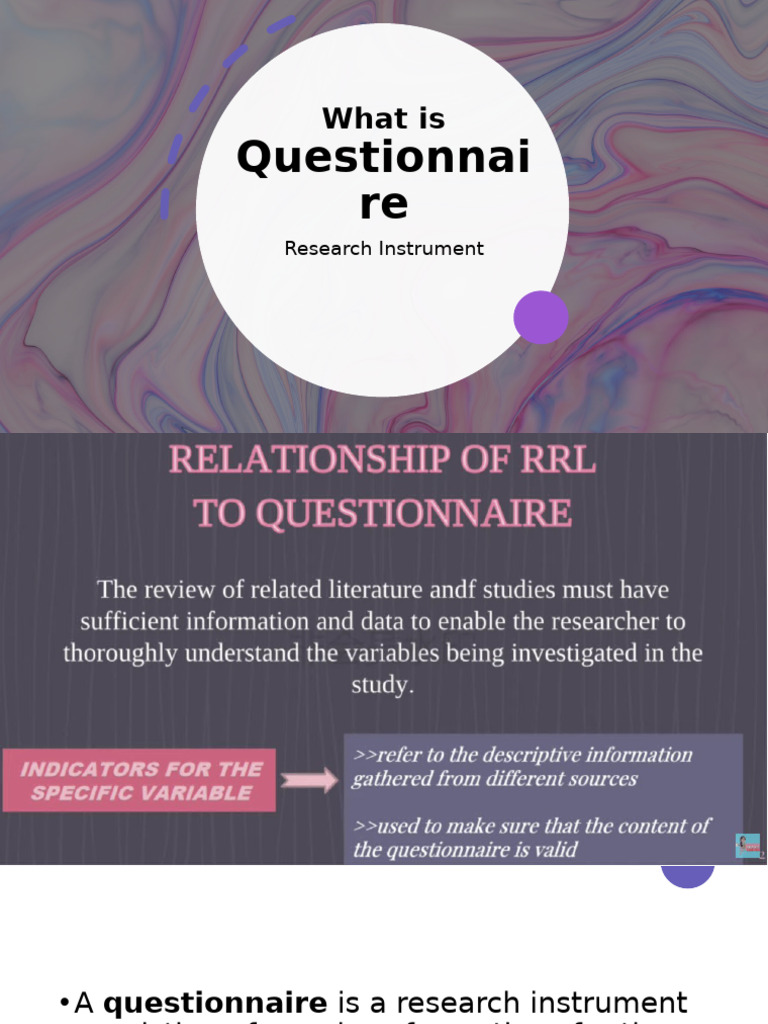 What Is Questionnaire | PDF