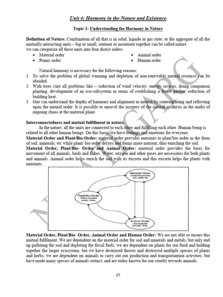 Human Values Unit-4 | PDF | Soil | Self-Improvement