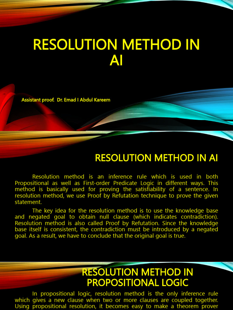 Resolution in AI | PDF