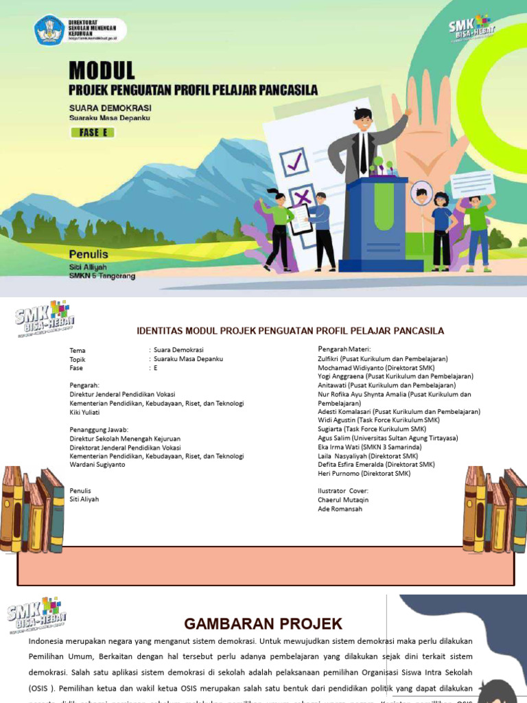 Modul Projek - Suaraku Masa Depanku - Fase e | PDF