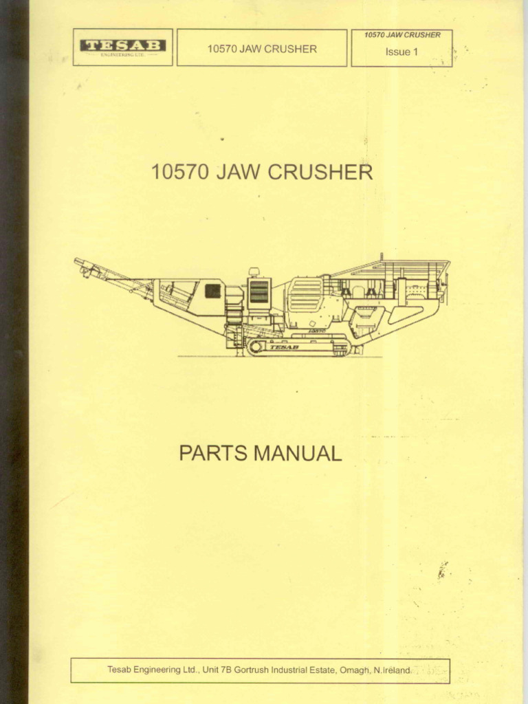 Tesab 10570 Jaw Parts Book | PDF