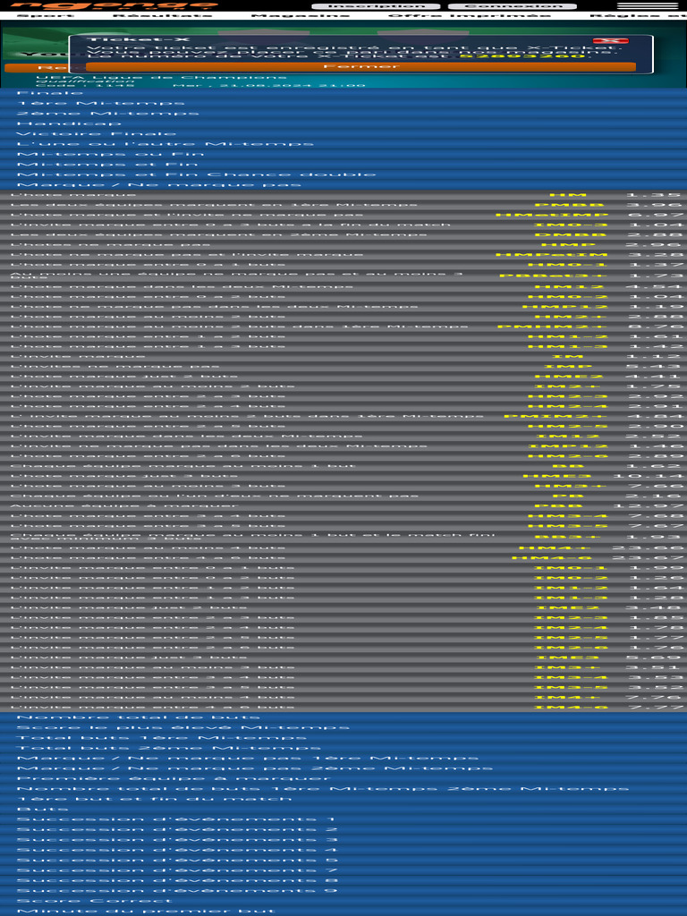 NgeNge Sport - Paris Sportifs | PDF