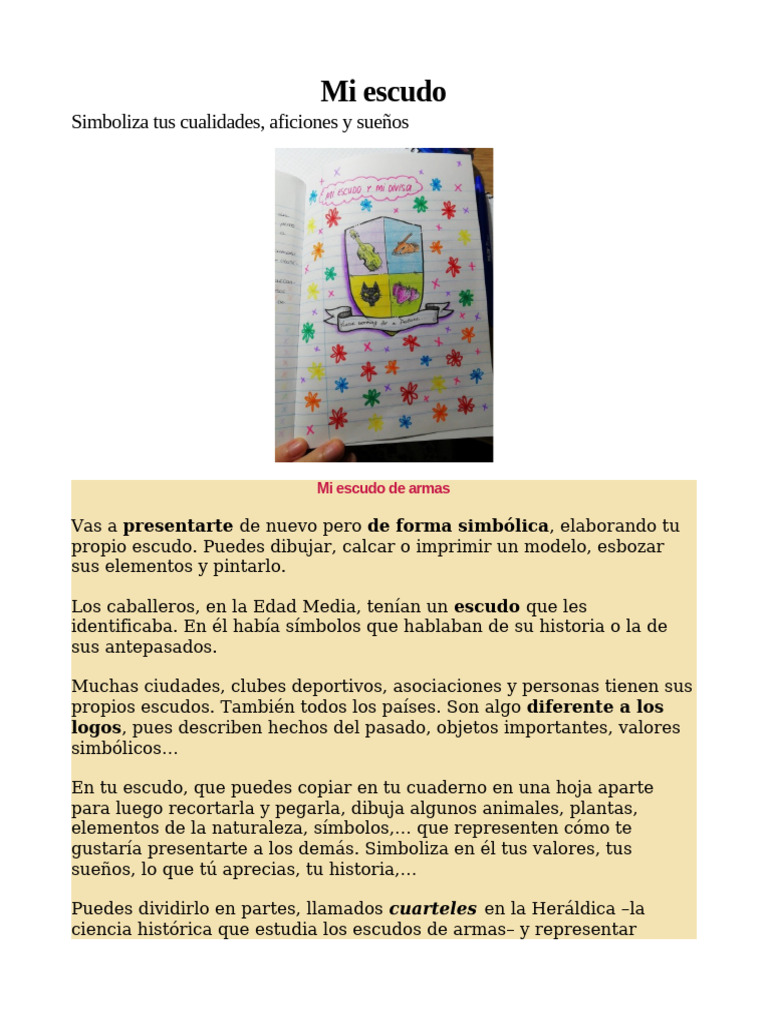 Mi escudo | PDF