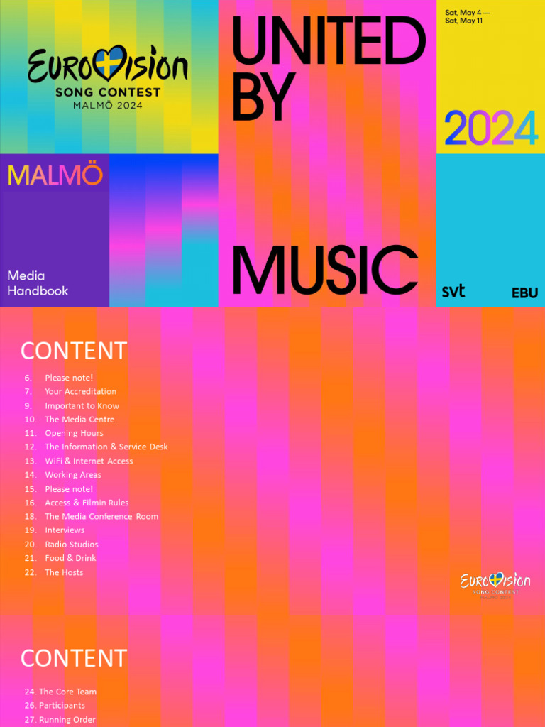 Official ESC 2024 Media Handbook | PDF
