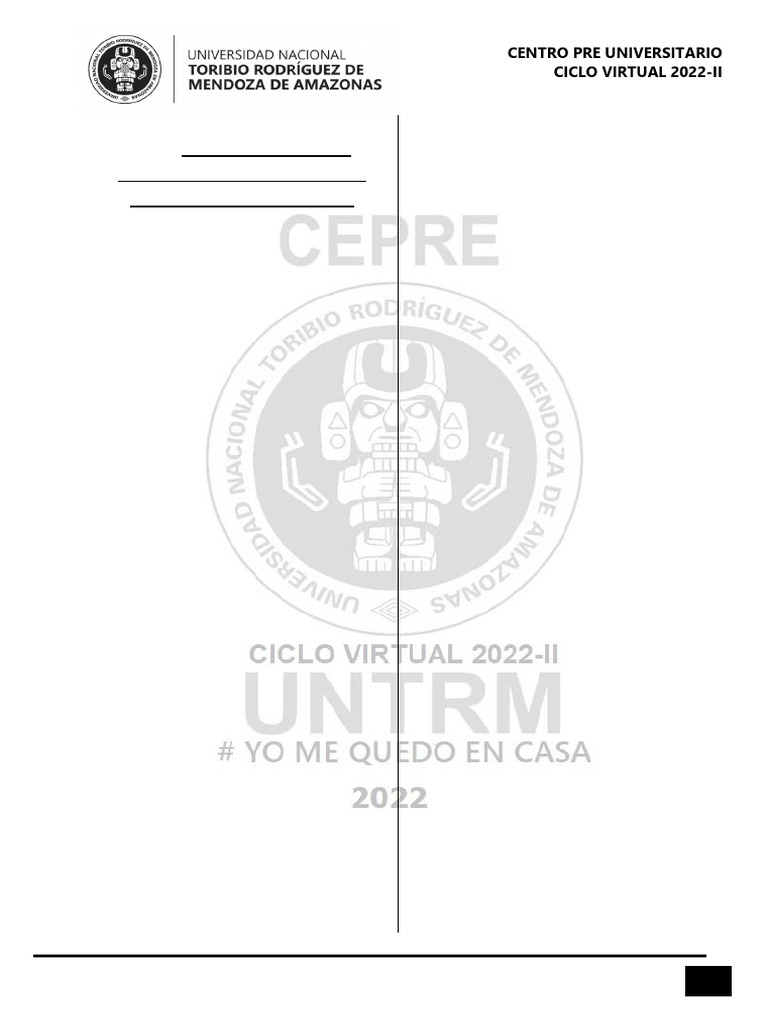 Práctica Psicología 5 - Cepre Untrm 2022 Ii | PDF
