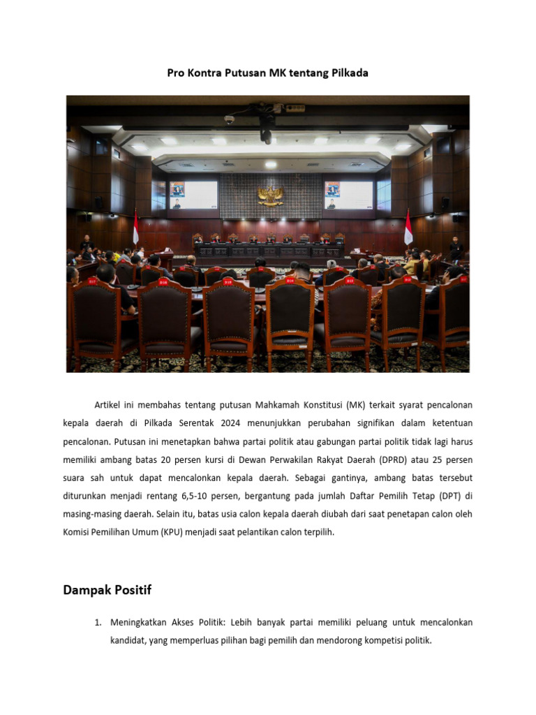 Tugas Artikel PKN | PDF