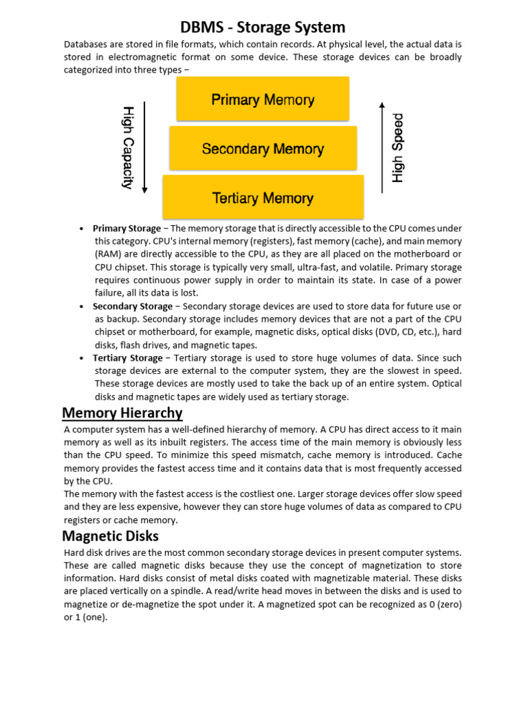 01 Storage System | PDF