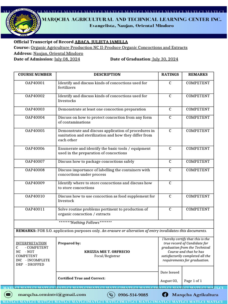 Form 9 OAP-concoction | PDF
