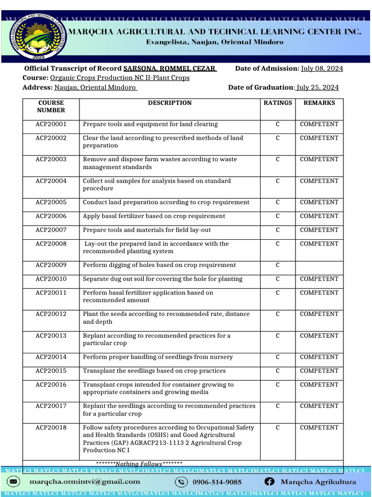 Form 9 ACP-Plant Crops | PDF