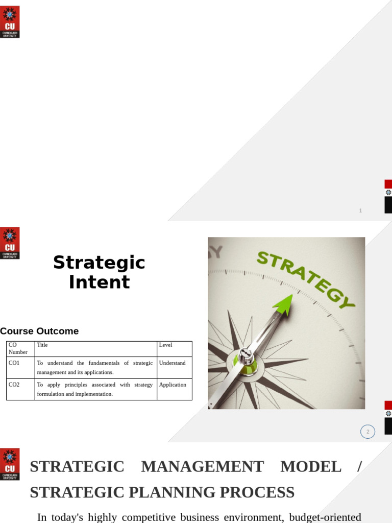 Strategic Intent | PDF