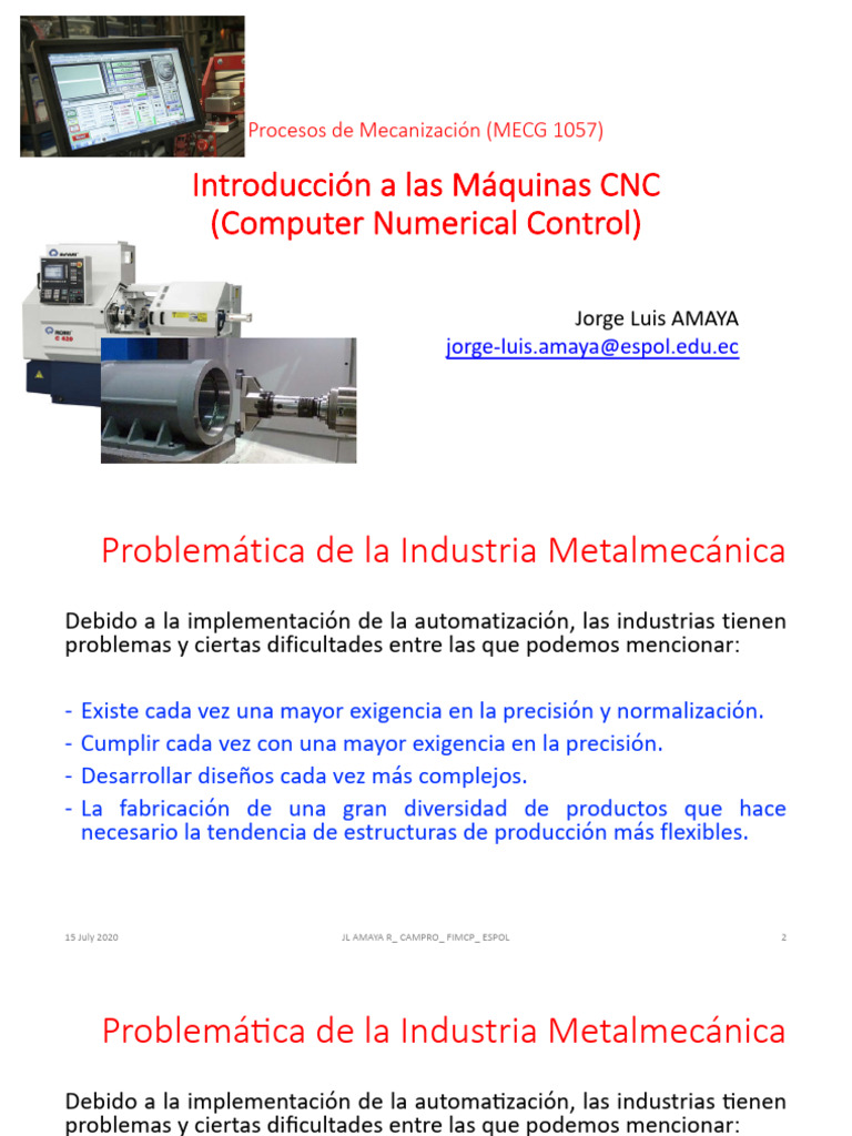 03 Introducción a las Máquinas CNC | PDF