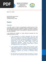 Letter of Intent For Transfer of Station (Deped) | PDF | Human Life ...
