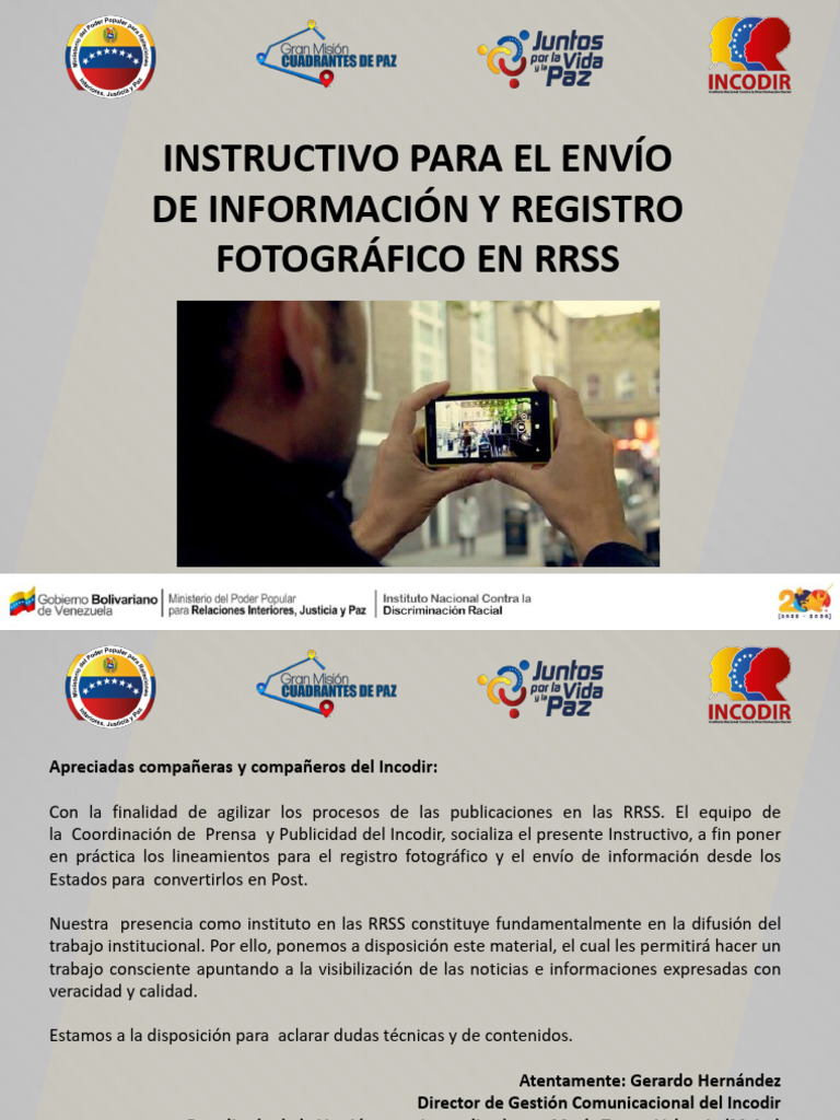 Instructivo para Fotografia | PDF