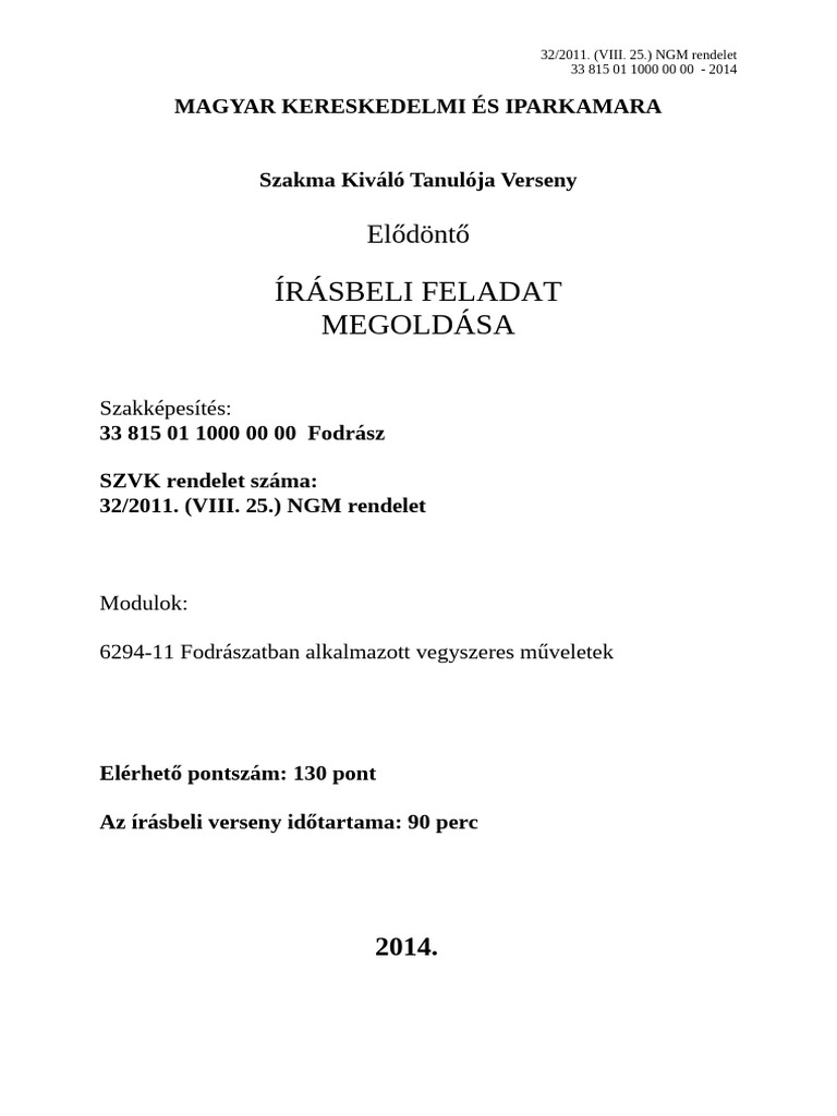 6294-11 Megold S | PDF