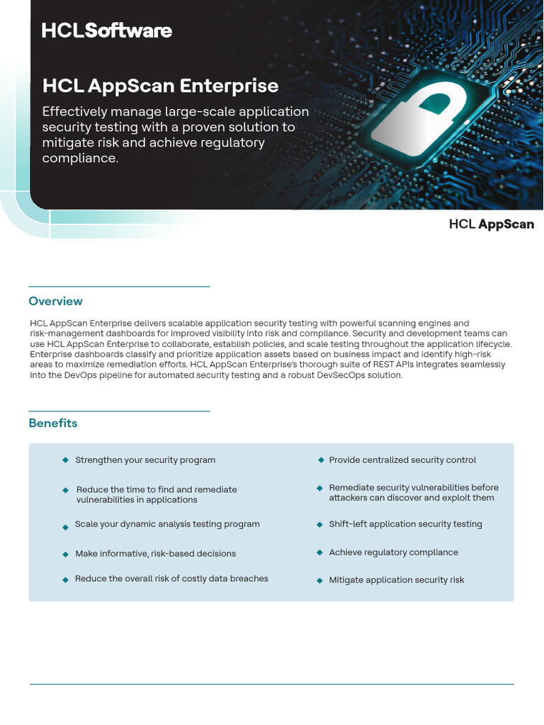 Brochure AppScan-Enterprise Final | PDF