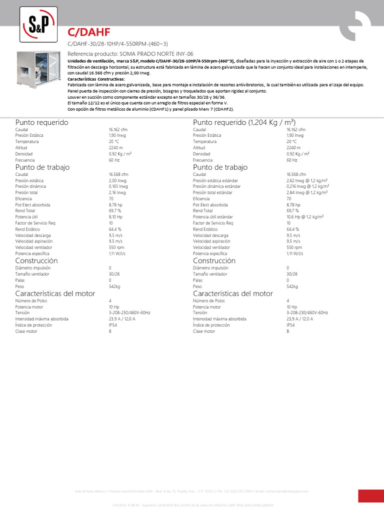 Inyector de Aire Fresco INY-06 | PDF