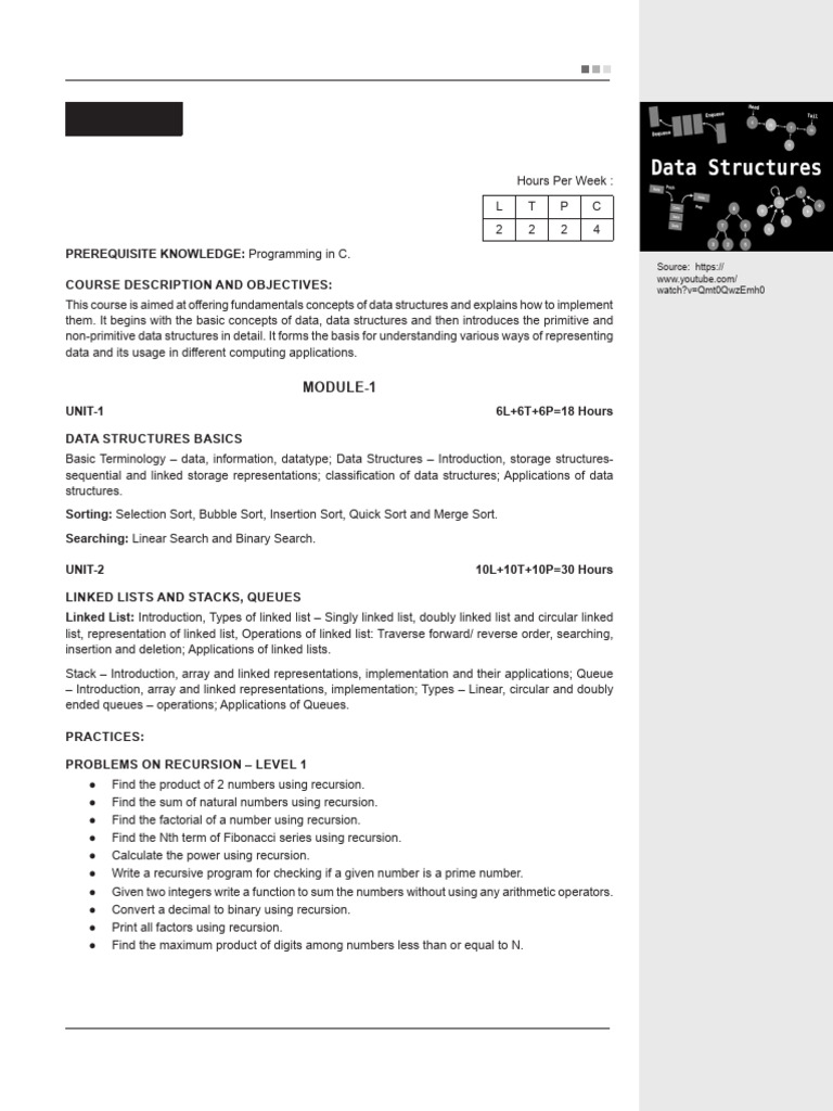 22tp201 Cse Pdf Algorithms And Data Structures Theoretical Computer Science