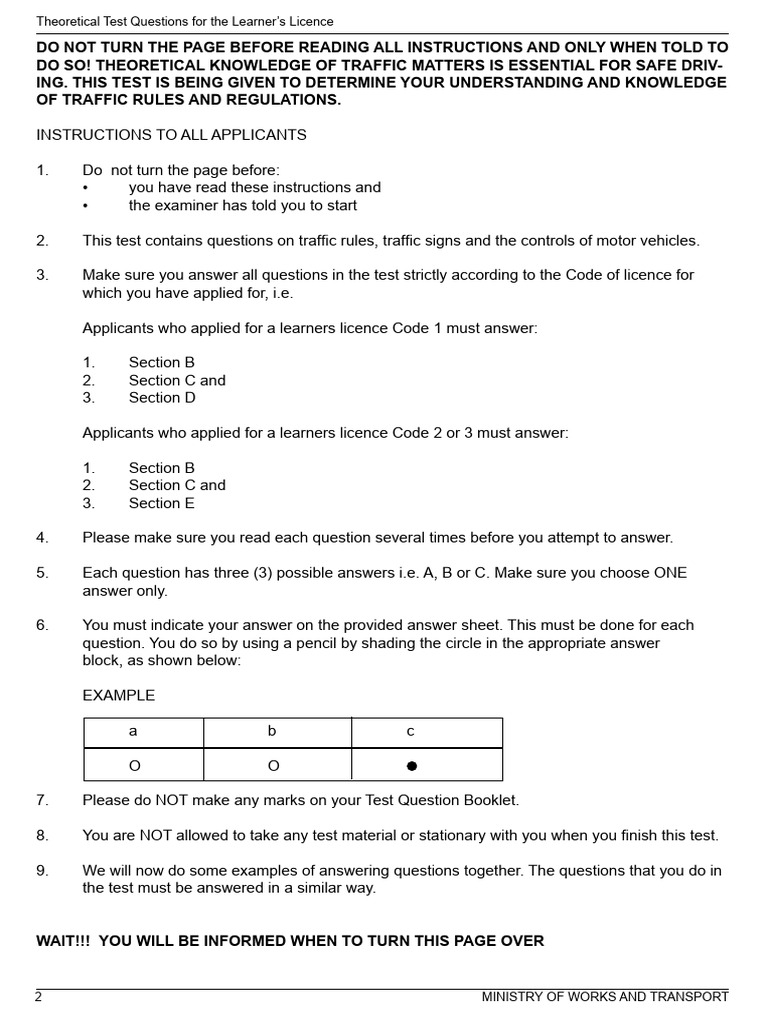 Natis Test Paper A | PDF