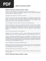 Student News Broadcast Script Sample | PDF | Afghanistan | Taliban