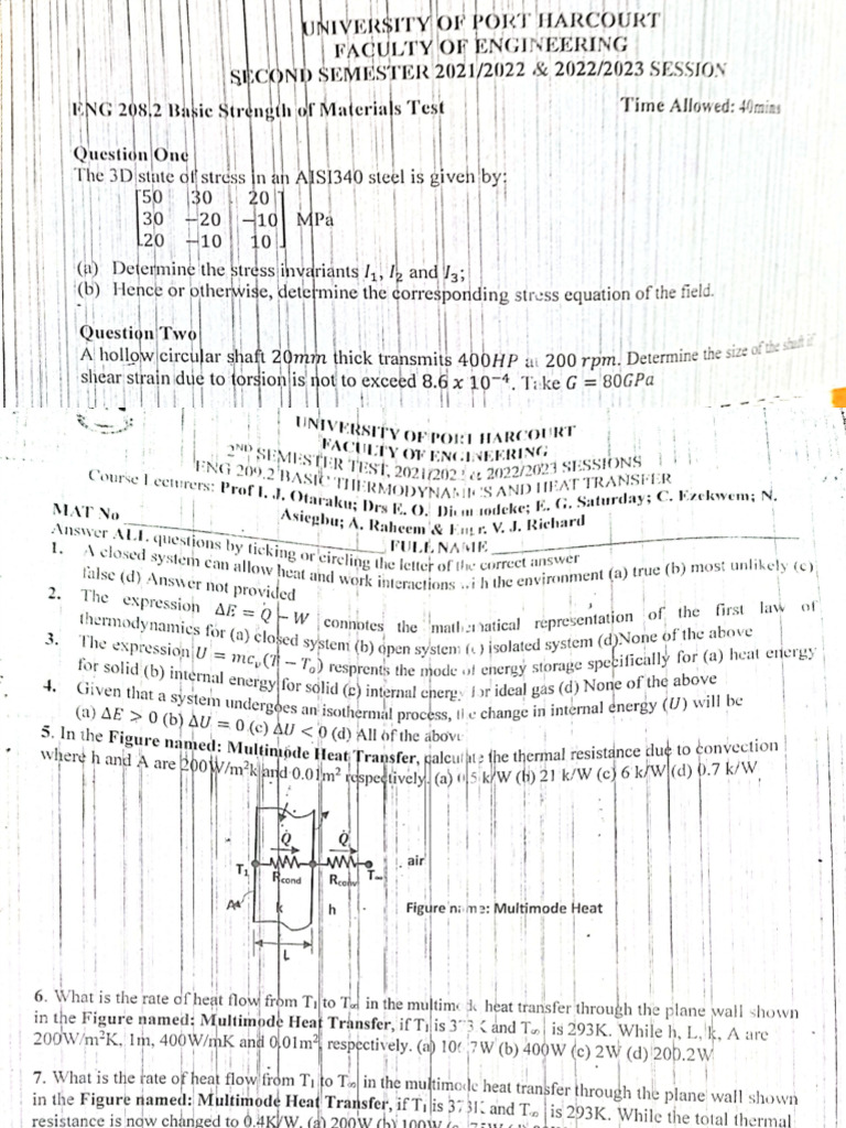 208 & 209 Test Questions | PDF