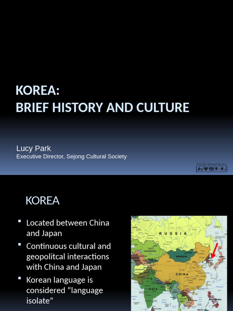 Korean History Culture Overview 2020 | PDF