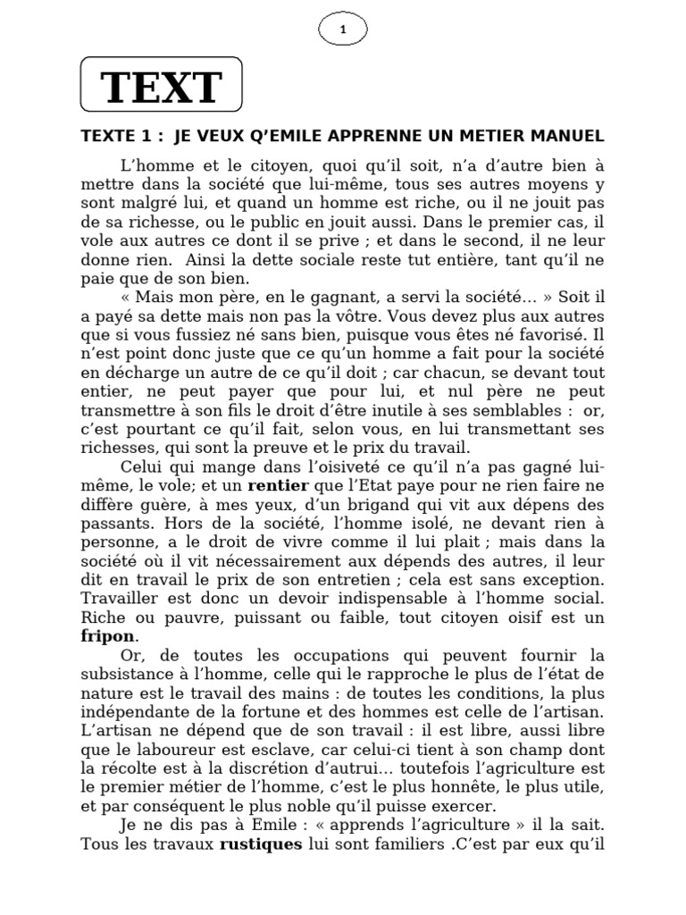 Texte 3è HUM | PDF
