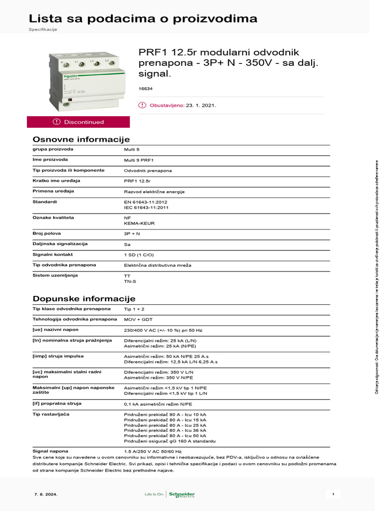 Schneider Electric - PRF1-PRF1-MASTER-COMBI-PRF1 - 16634 | PDF