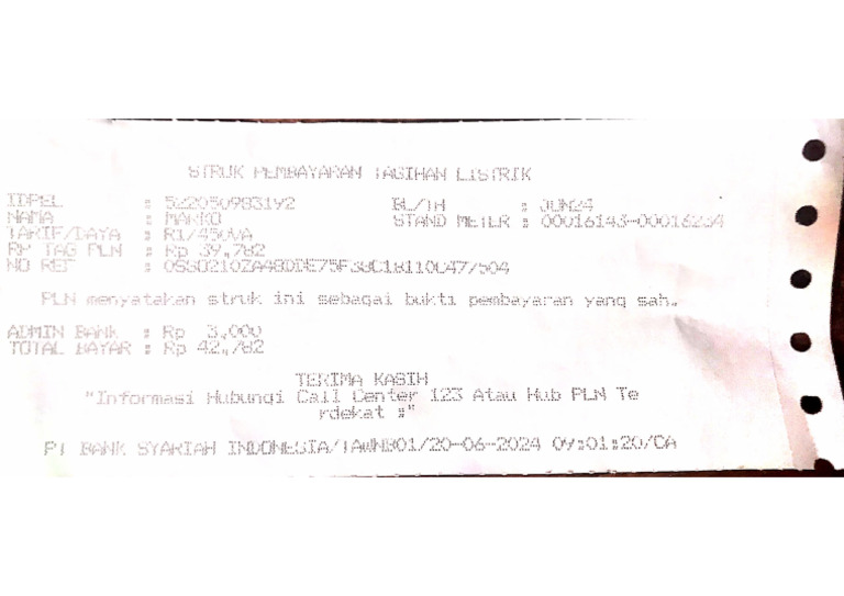 Rekening Listrik 2 | PDF