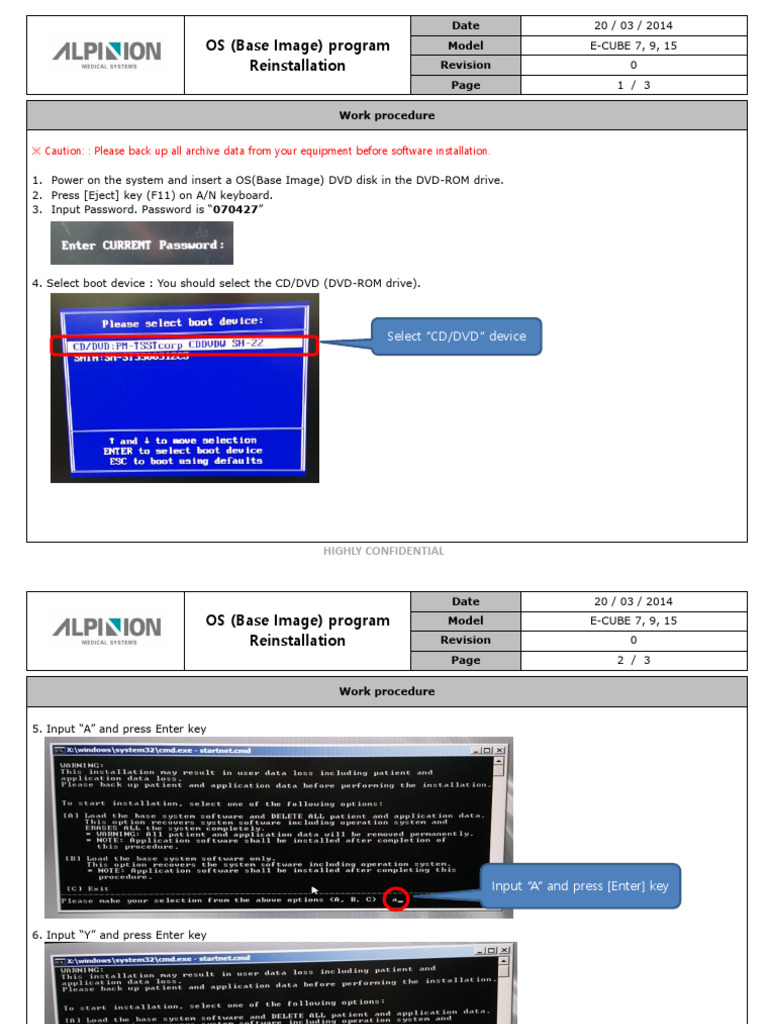 How to reinstall OS program | PDF