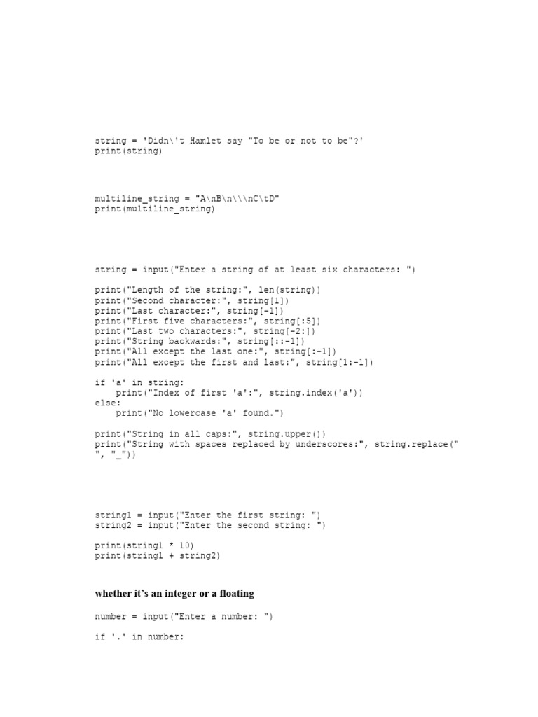 String Solution | PDF