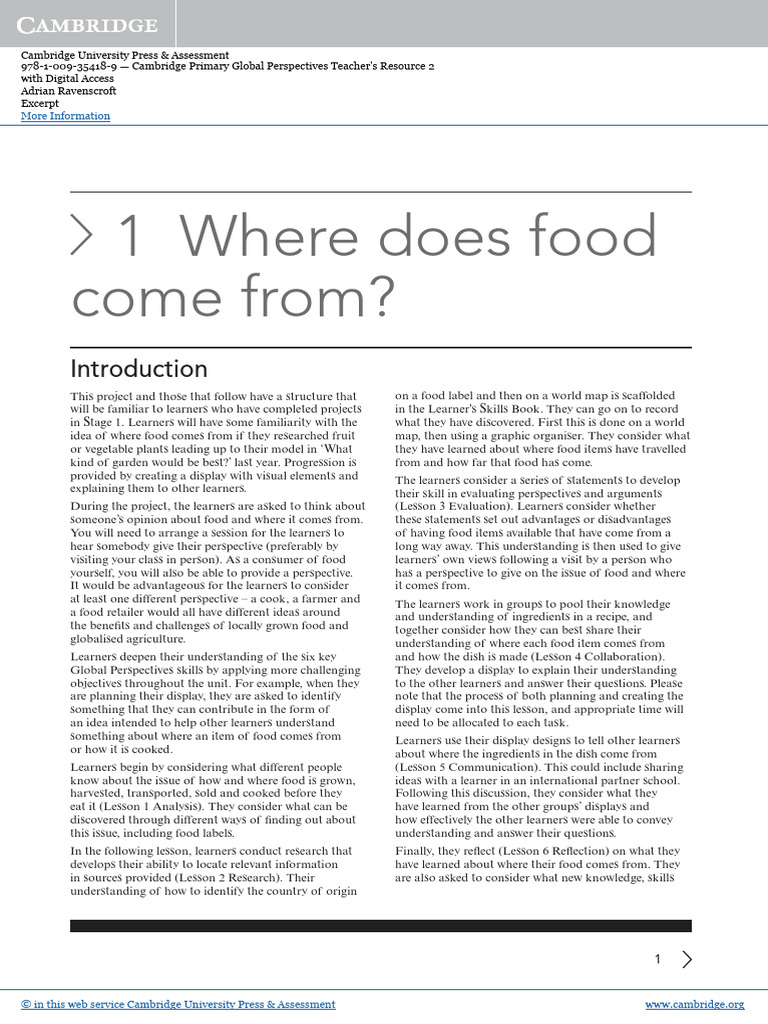 Global Perspectives Teacher's Resource 2 | PDF | Learning | Teachers