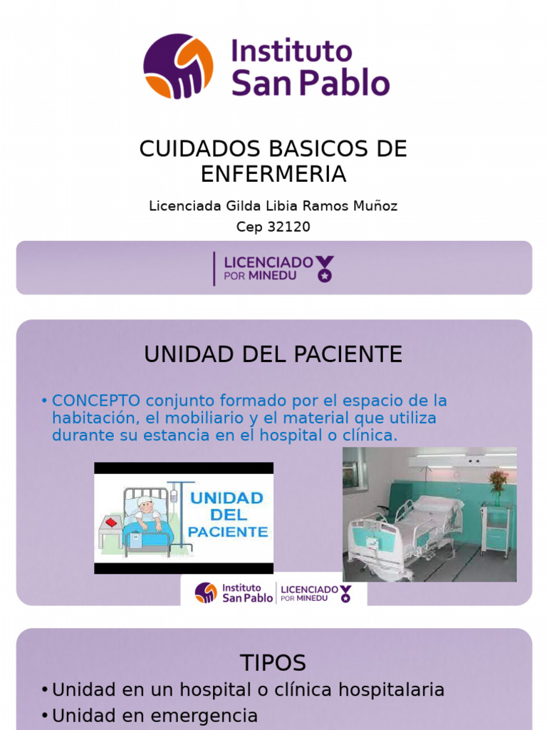 Cuidados Basicos de Enfermeria Unidad Del Paciente 1.. | PDF
