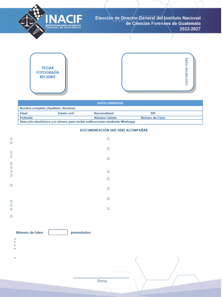 Formulario Inacif | PDF