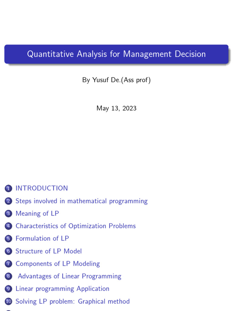 Chapter 2 | PDF | Mathematical Optimization | Linear Programming