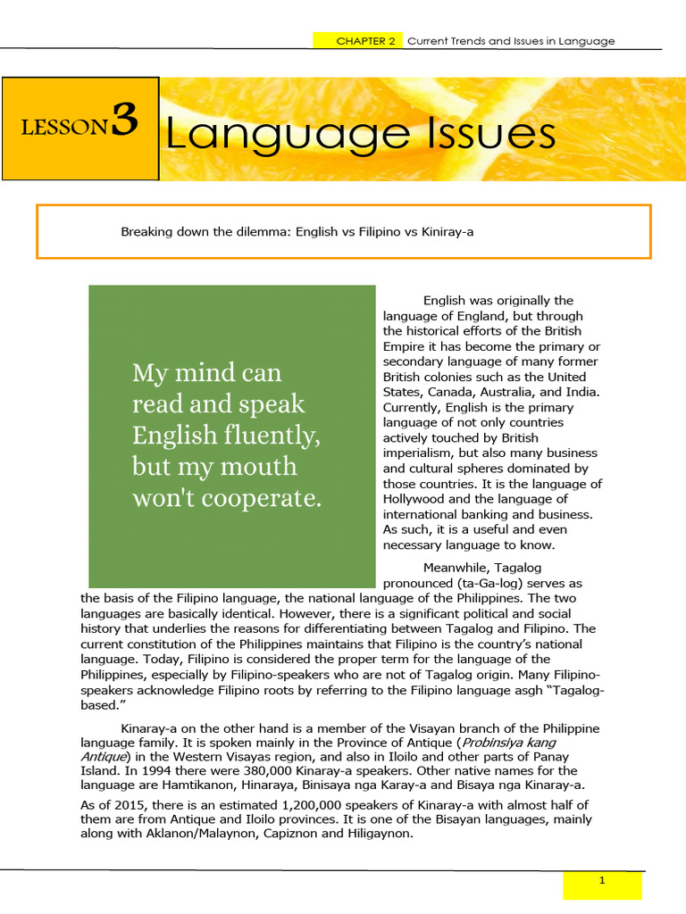 Chapter 2 Lesson 3 | PDF