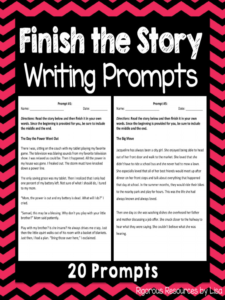 Writing Prompts: Finish The Story | PDF
