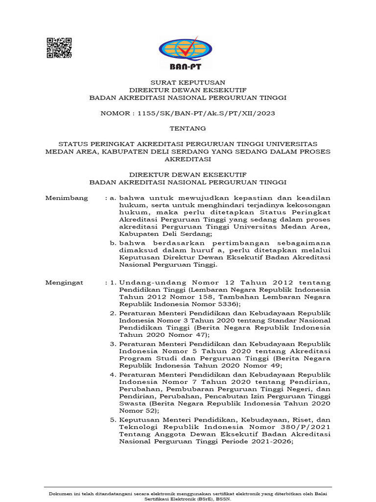 SK-BAN-PT-UMA-Tahun-2023 | PDF