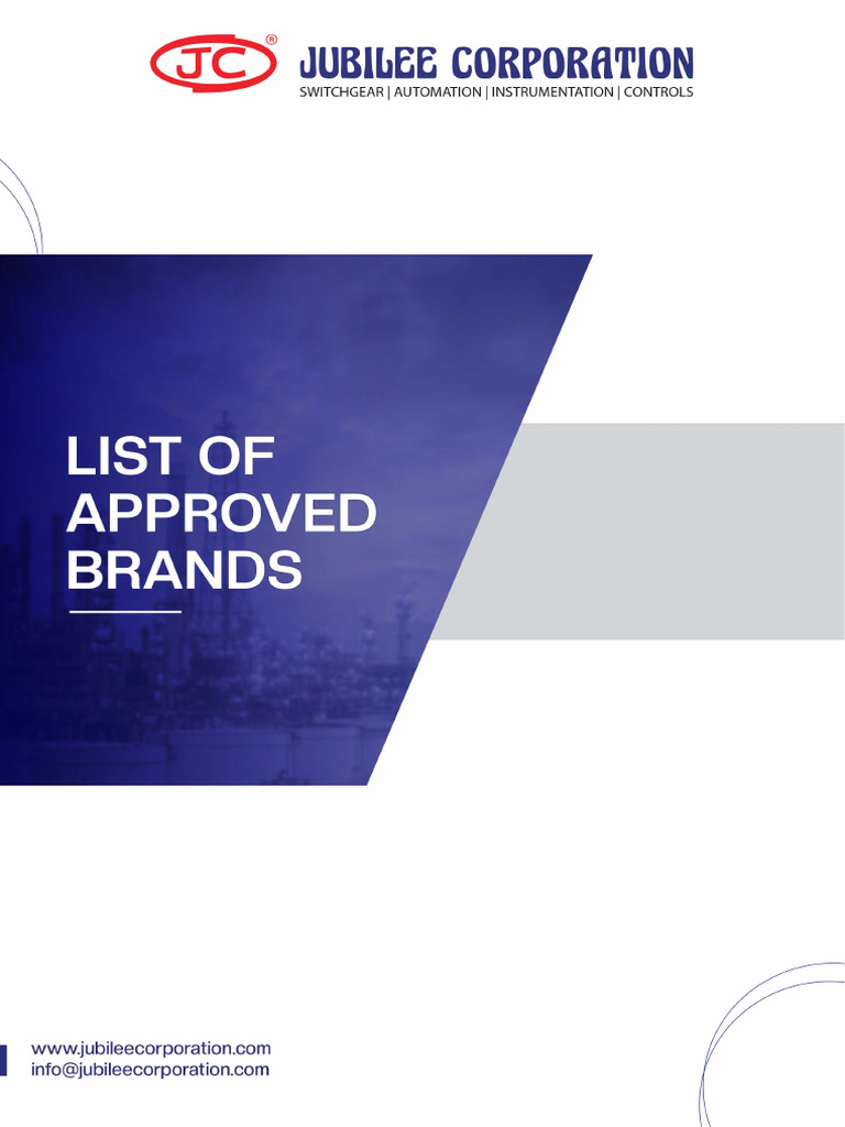 List of Approved Brands | PDF