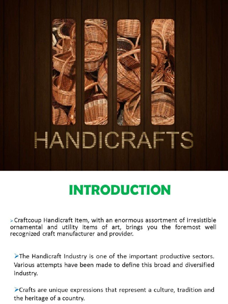 INTRODUCTION-IN-HANDICRAFTS | PDF