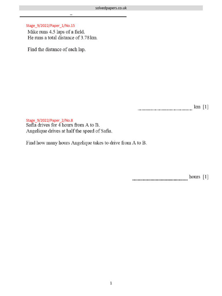 2022 Length Mass and Capacity Checkpoint Sec 1 Progression Mathematics | PDF