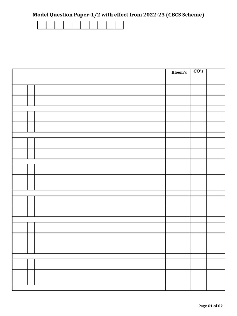BBOC407 Model Question Paper 2022-23 | PDF | Biochemistry | Science ...