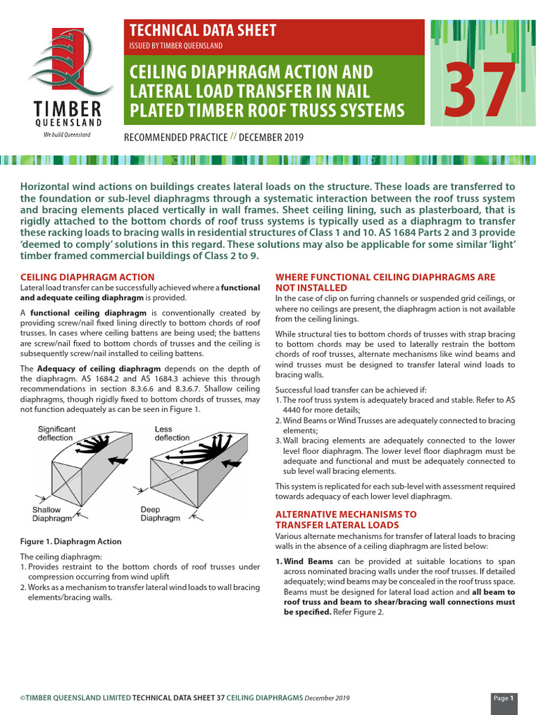 Tds 37 Ceiling-Diaphragm-Action Final2 | PDF